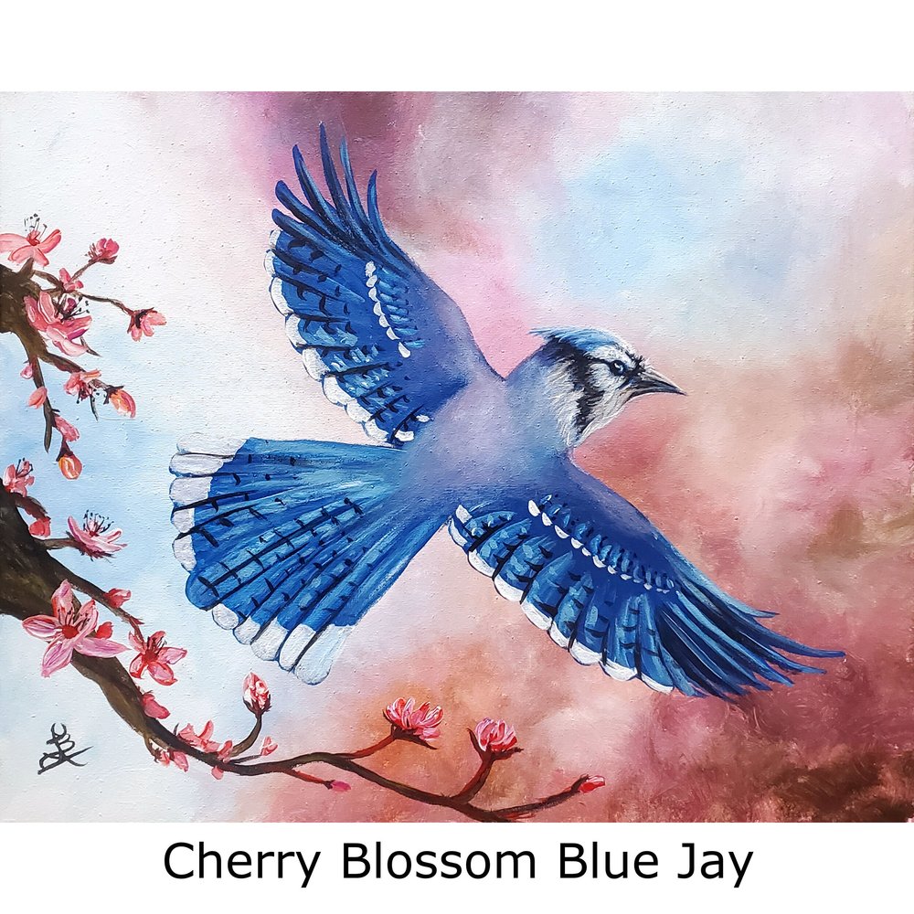 Blue Jay Painting