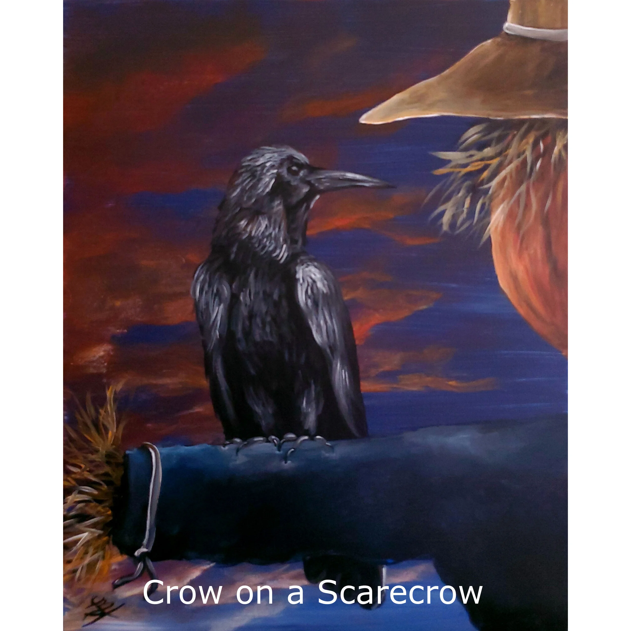 Crow on a Scarecrow — Michelle the Painter