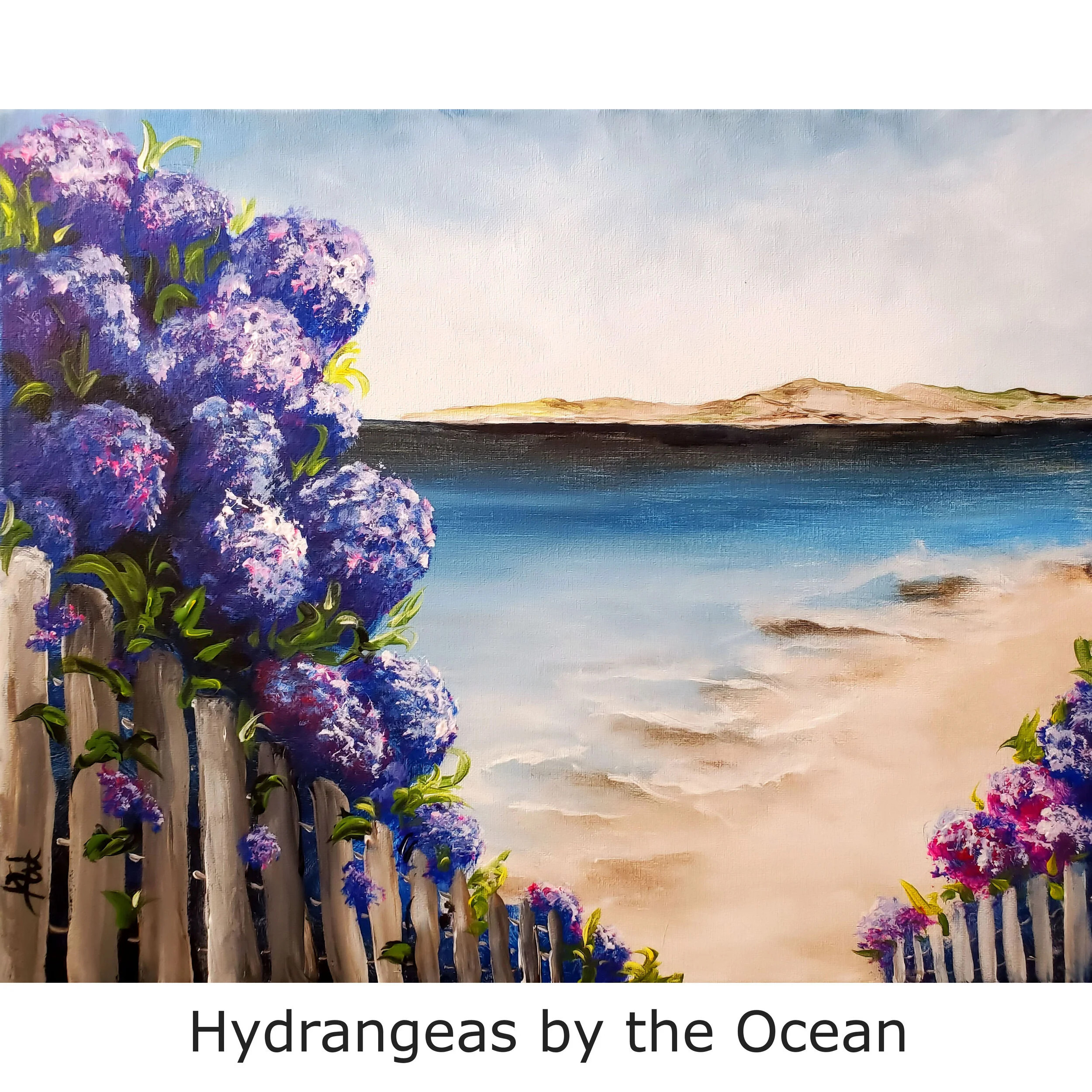 Hydrangeas by the Ocean — Michelle the Painter