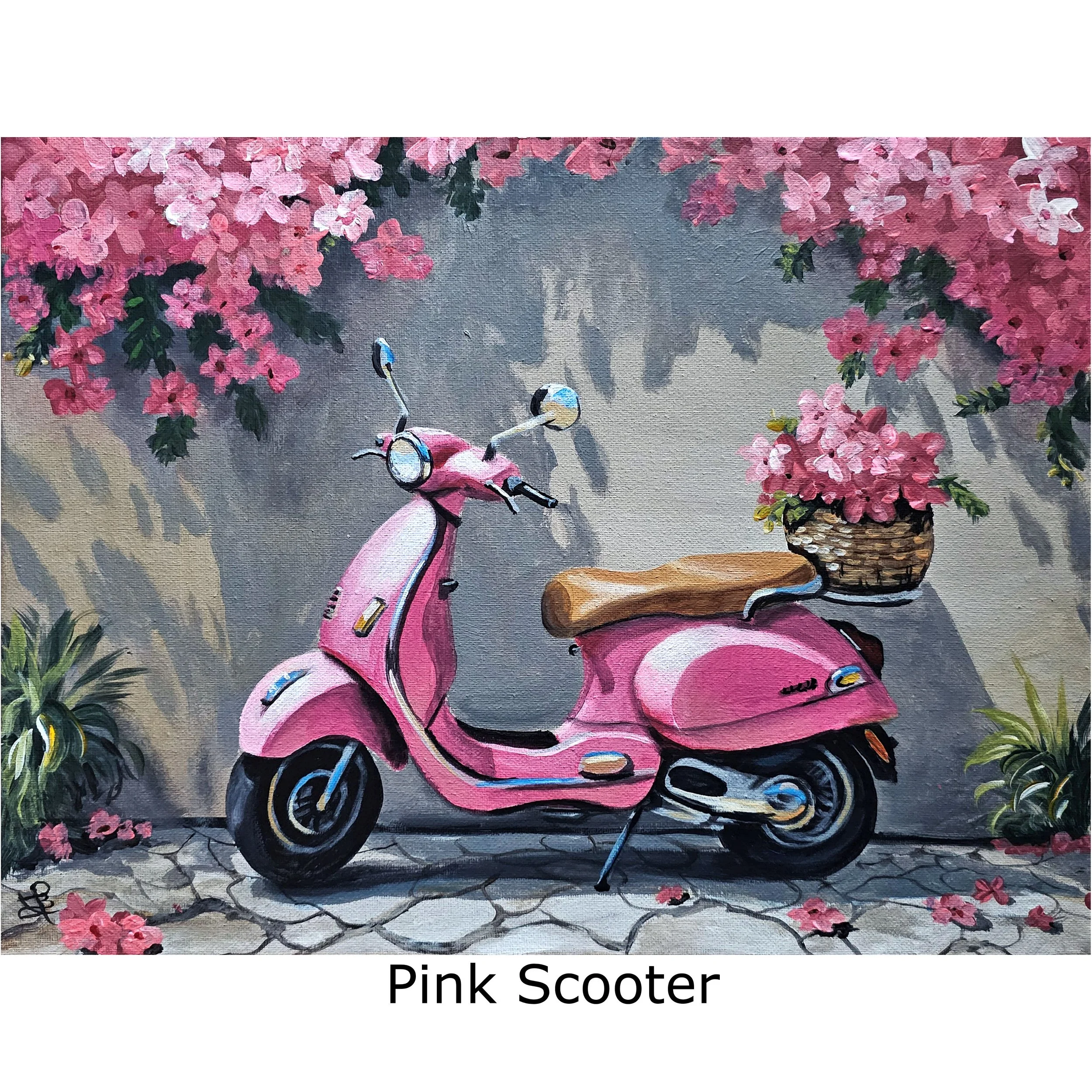 Pink Scooter — Michelle the Painter