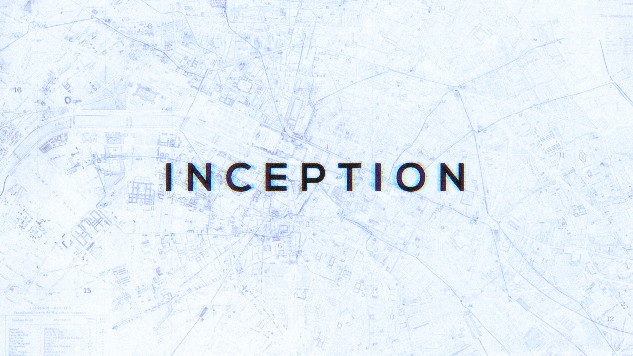 Christopher Nolan Inception Map