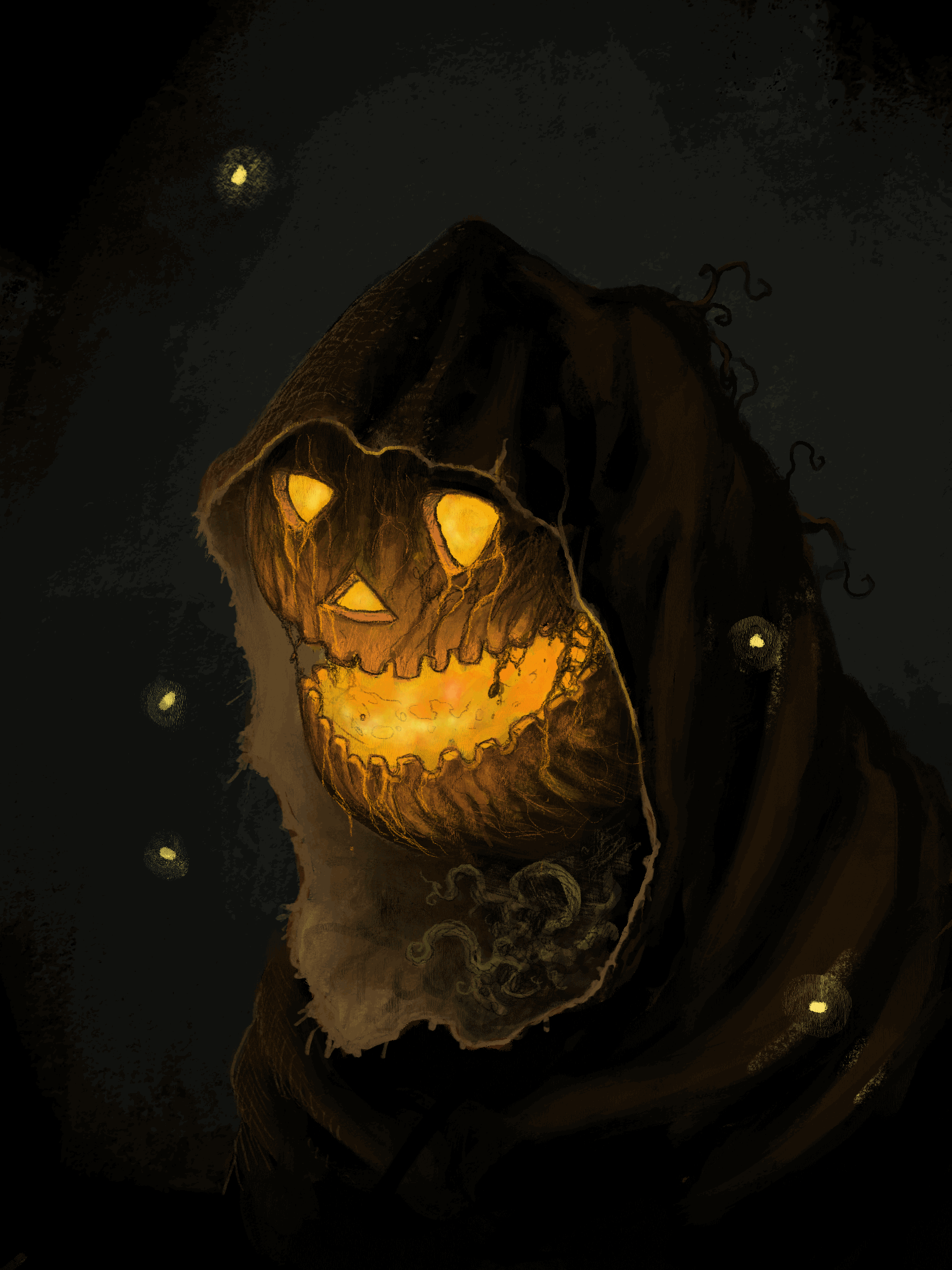 Scary Animated Gif Night Backgroud