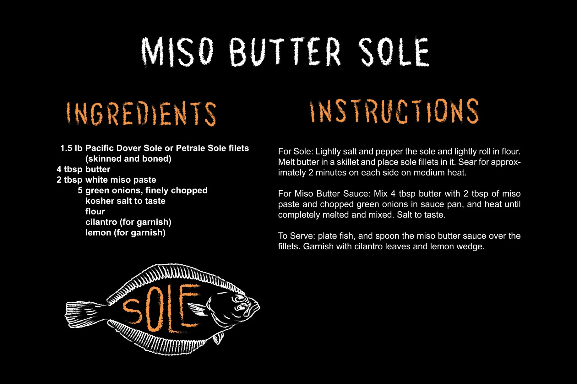 Pacific Dover Sole in Miso Butter — Positively Groundfish