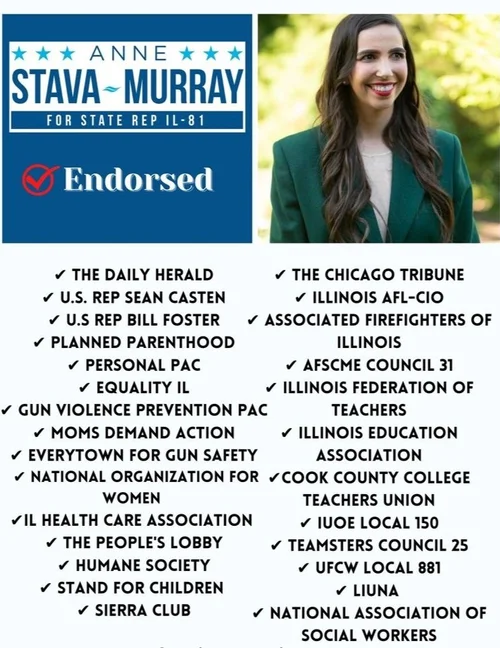 Endorsements — Re-Elect State Rep Anne Stava