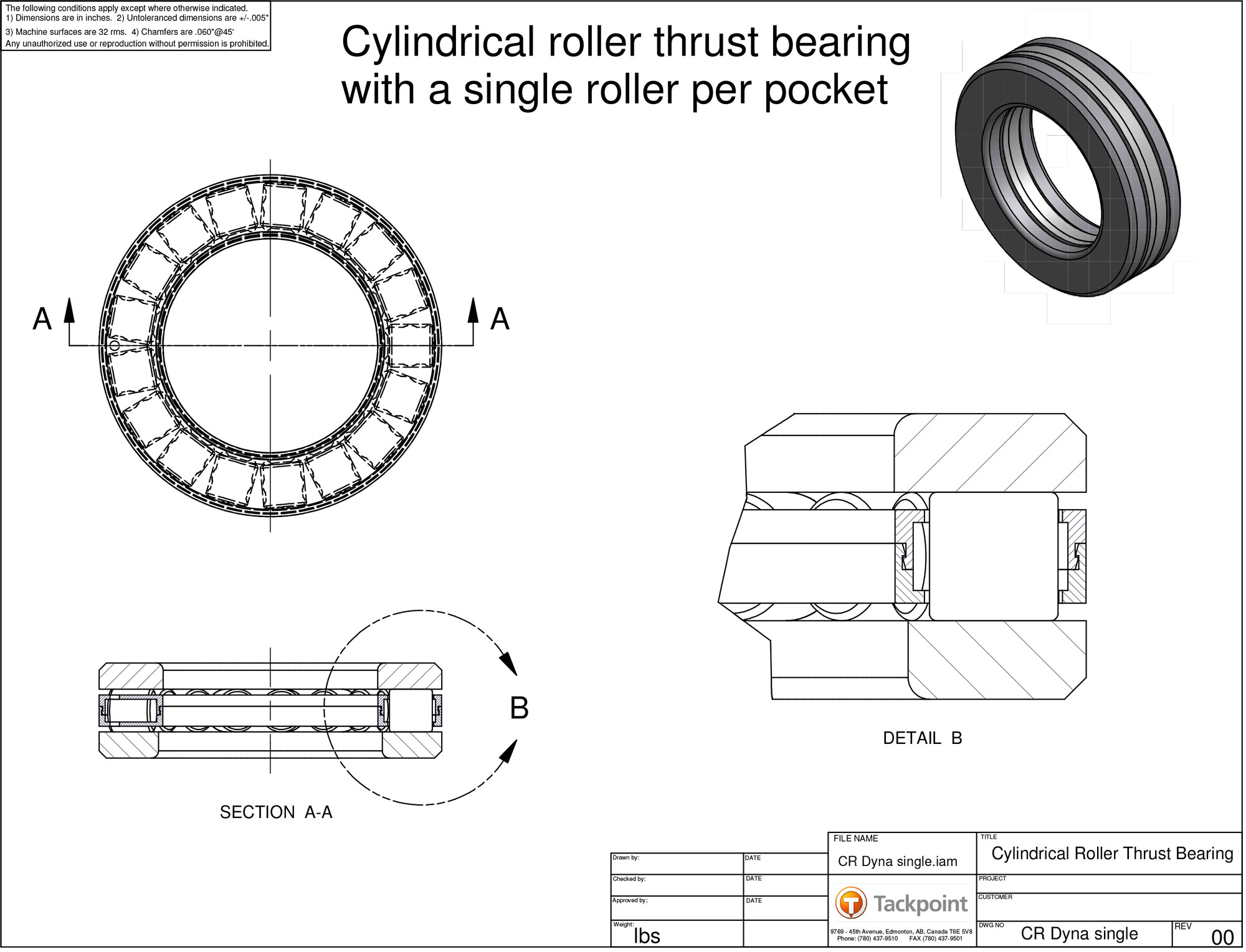 Caged Thrust Bearing Gallery — Tackpoint