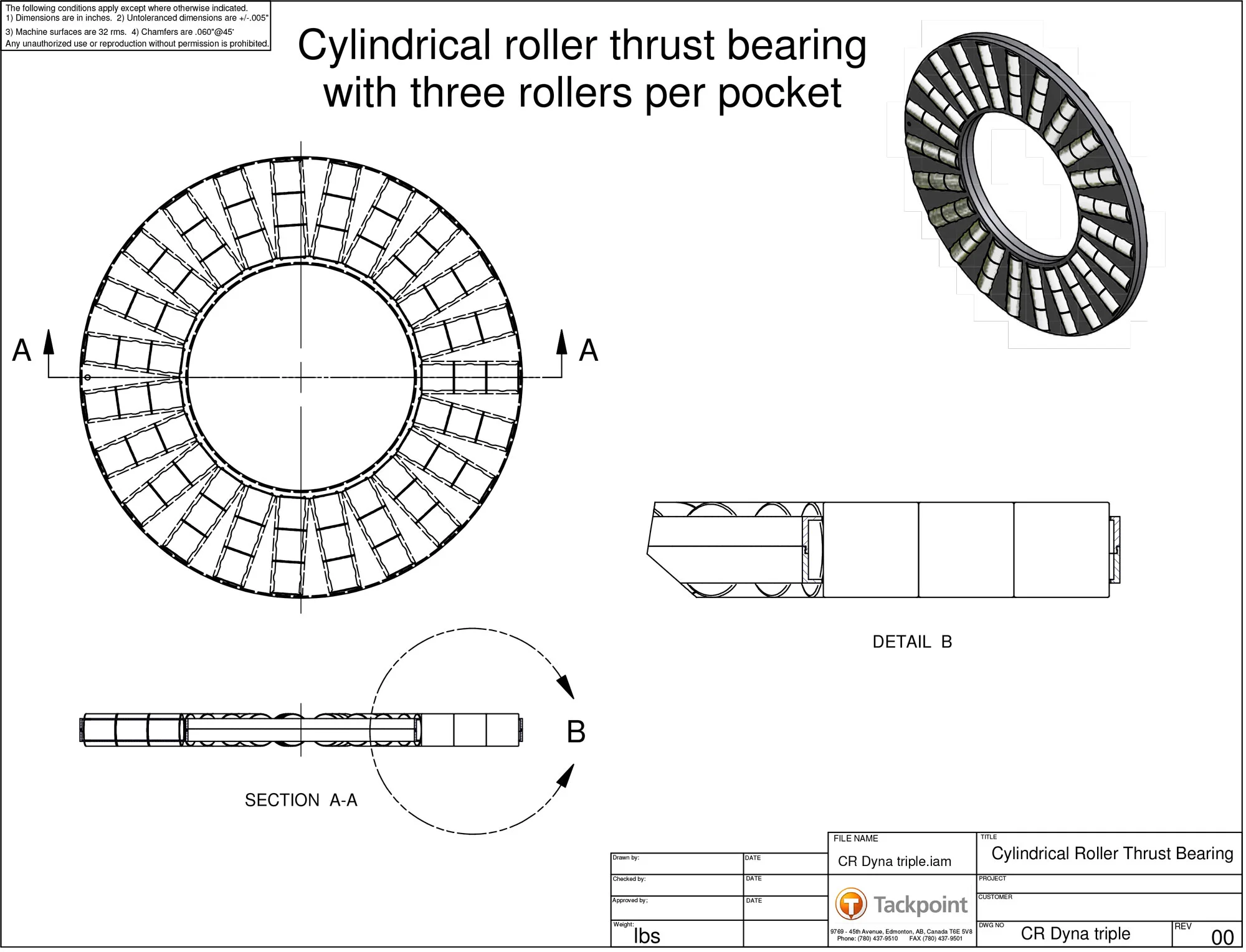 Caged Thrust Bearing Gallery — Tackpoint