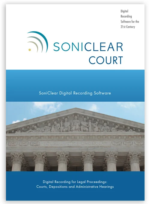 Court Reporting Application Notes — SONICLEAR