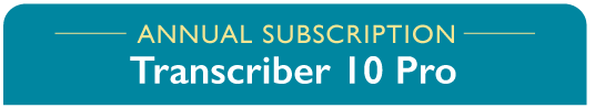 SoniClear Transcriber 10 — SONICLEAR