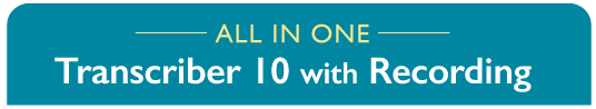 SoniClear Transcriber 10 — SONICLEAR