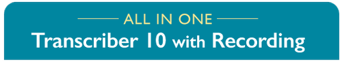 SoniClear Transcriber 10 — SONICLEAR