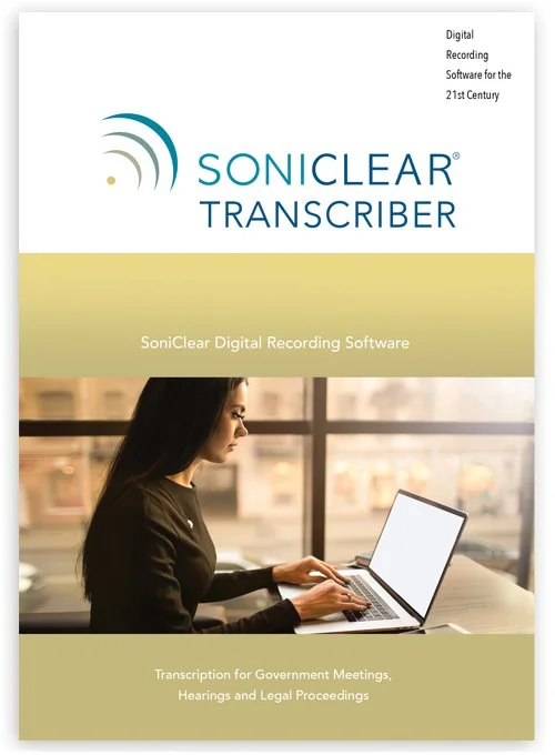 SONICLEAR - Digital Recording, Notetaking, Transcription