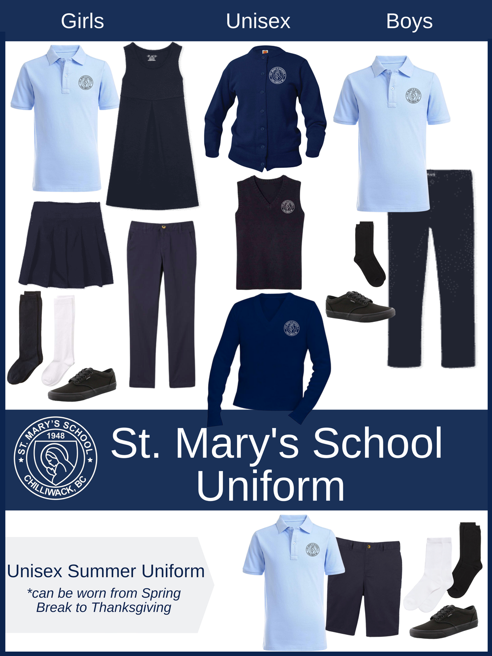 Uniforms | St. Mary's School