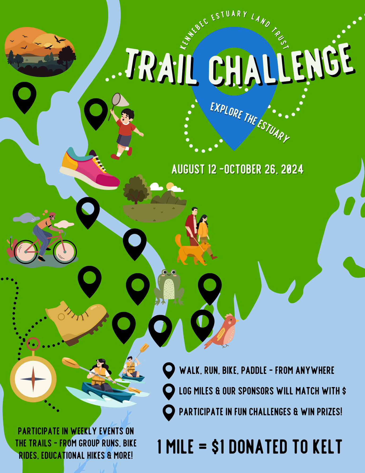 Explore the Estuary Trail Challenge — Kennebec Estuary Land Trust