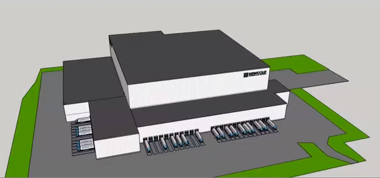 Europe's largest new automated deep-freeze facility, measuring 135 ...