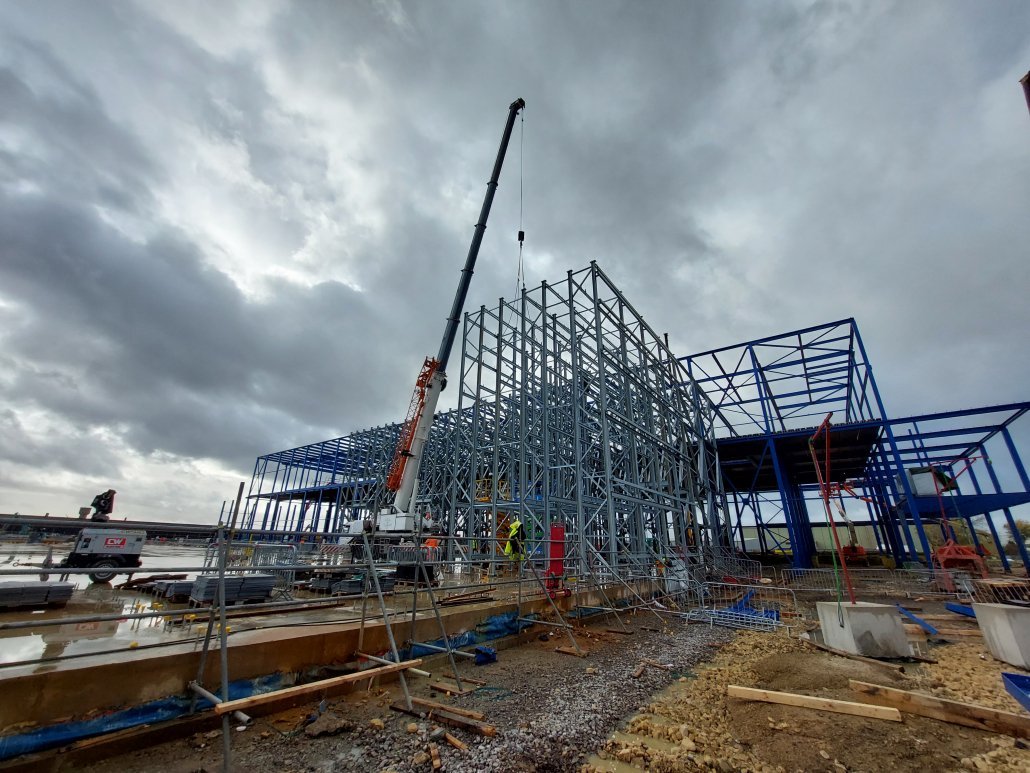 Europe's largest new automated deep-freeze facility, measuring 135 ...