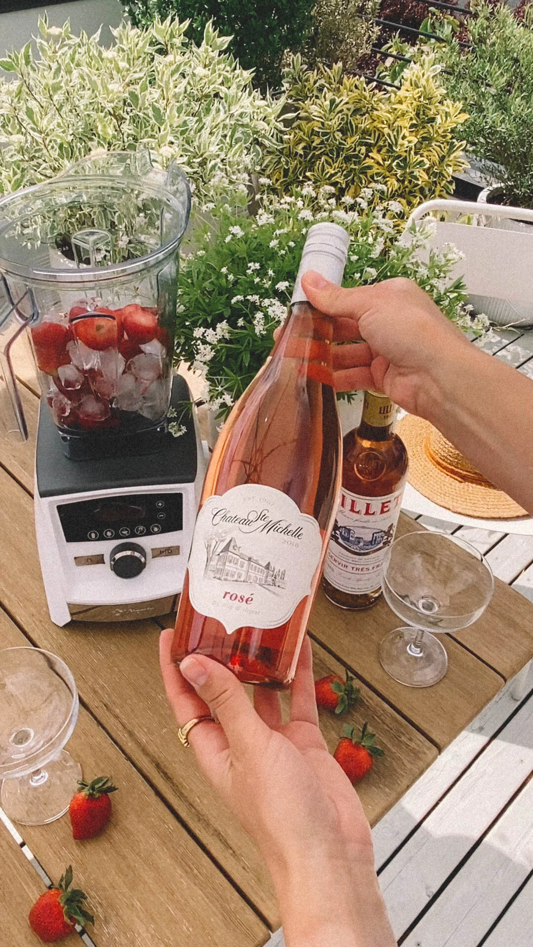How to Make Frozen Strawberry Rosé — Sarah Christine