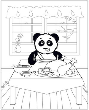Little Pim Thanksgiving Coloring Page — Little Pim
