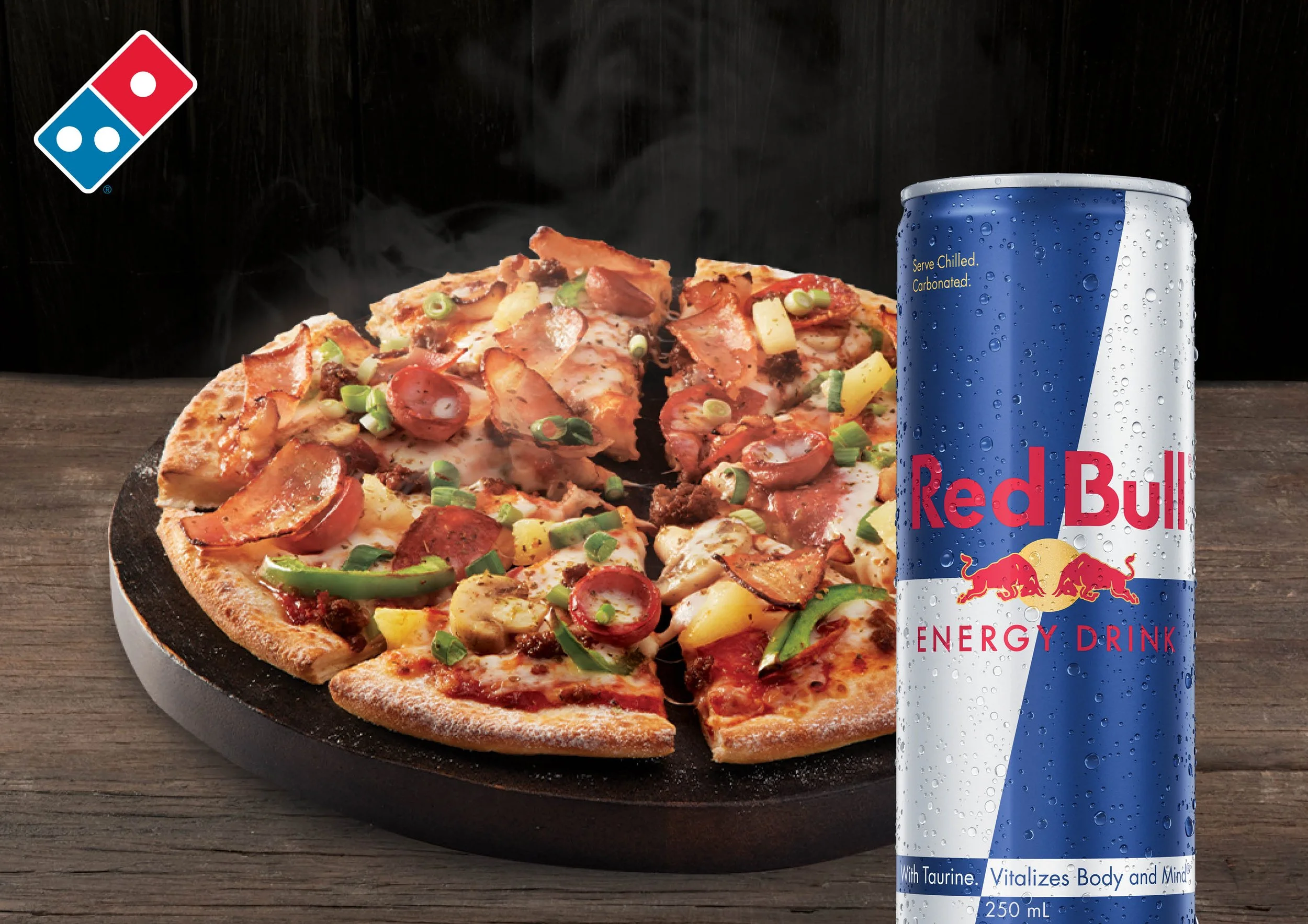 Red Bull gives Domino’s wiiings! — Domino's Newsroom