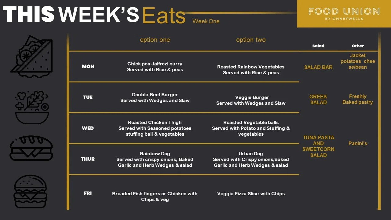 Lunch Menu — Clapton Girls' Academy