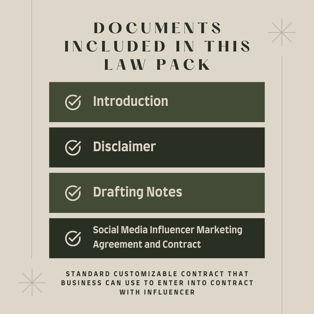 Social Media Influencer Contract — Juratovac Law