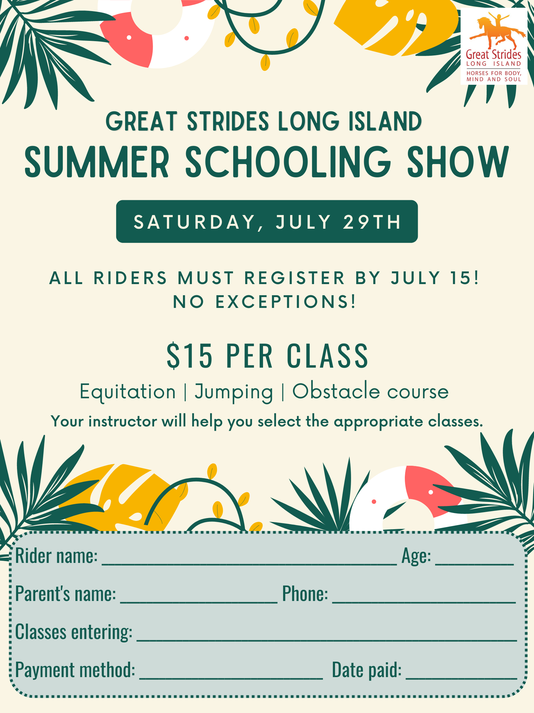 Events — GREAT STRIDES LI