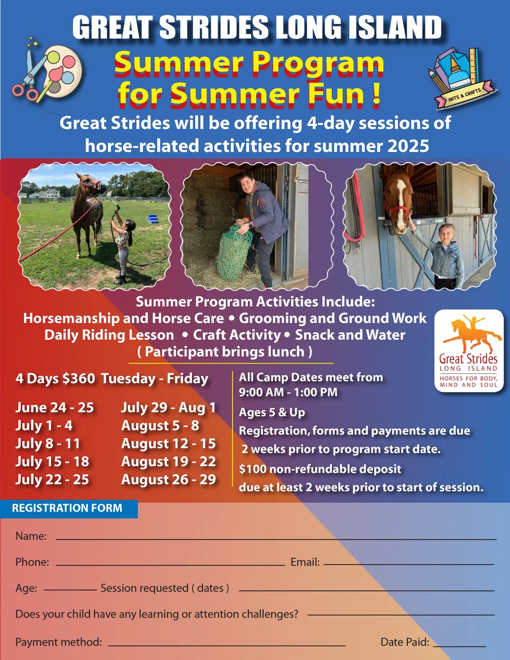 Summer Program — GREAT STRIDES LI