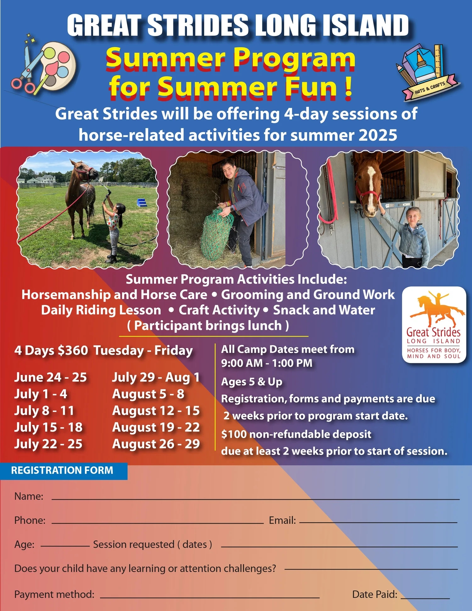 Summer Program — GREAT STRIDES LI