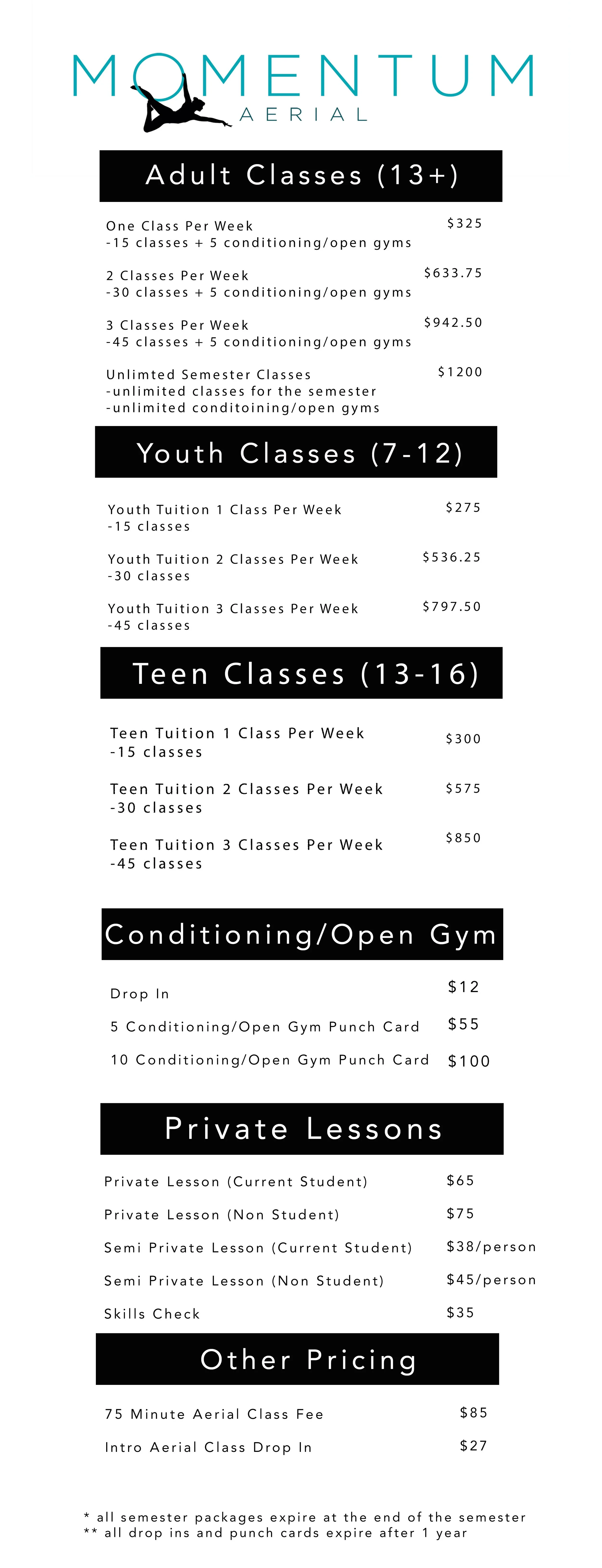Pricing — Momentum Aerial