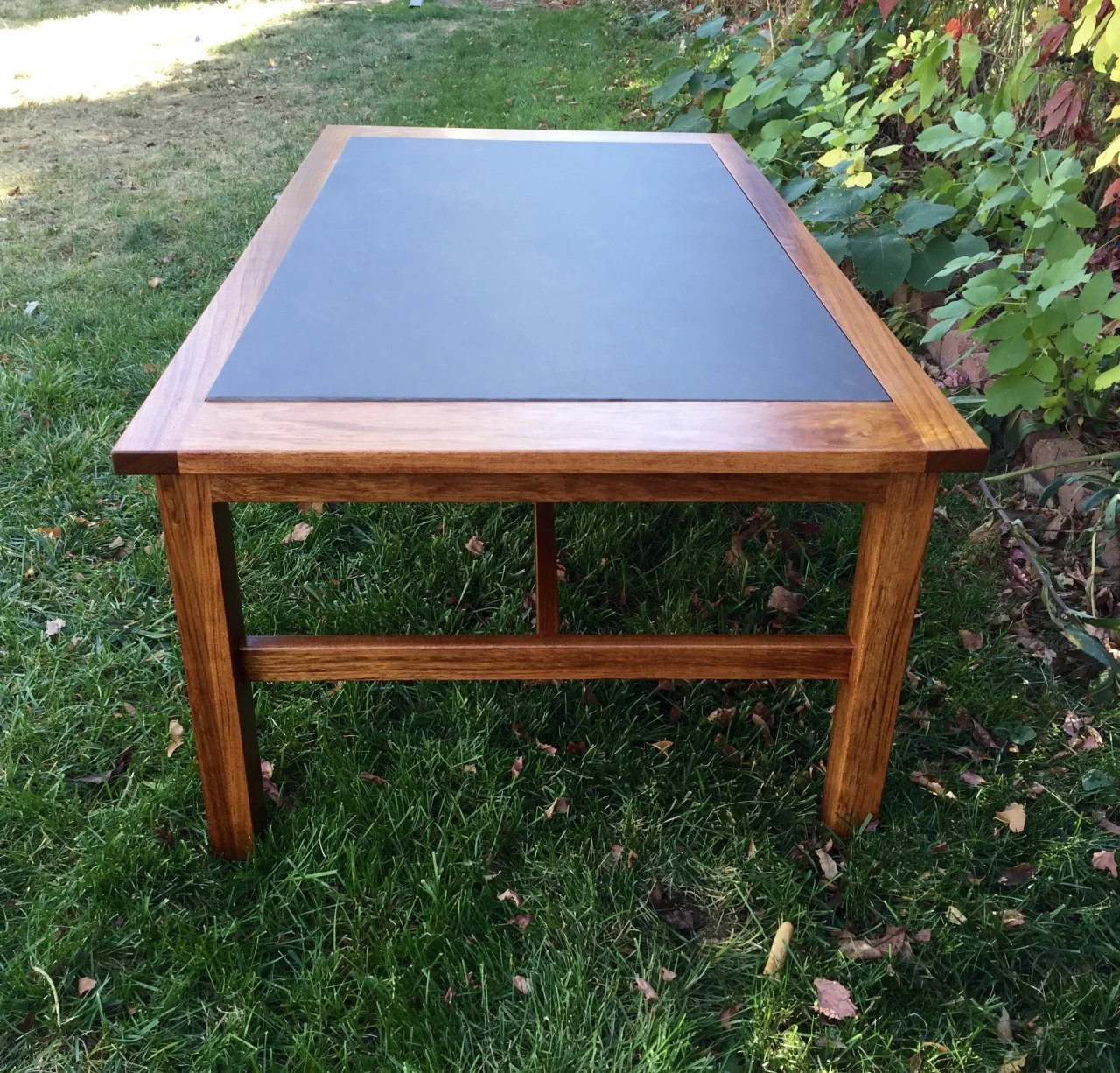 Brazilian Cherry Coffee Table — Cream Modern