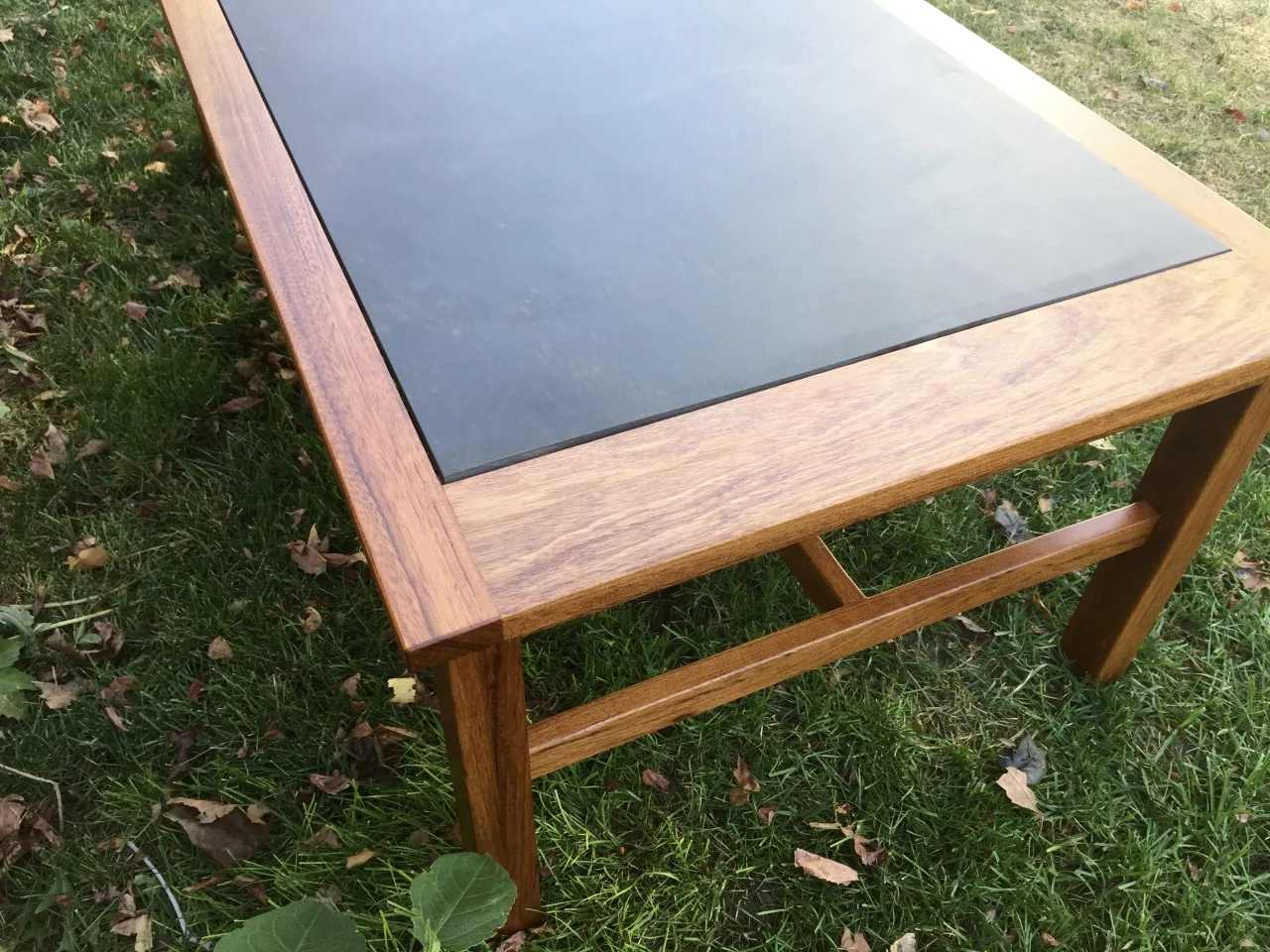 Brazilian Cherry Coffee Table — Cream Modern