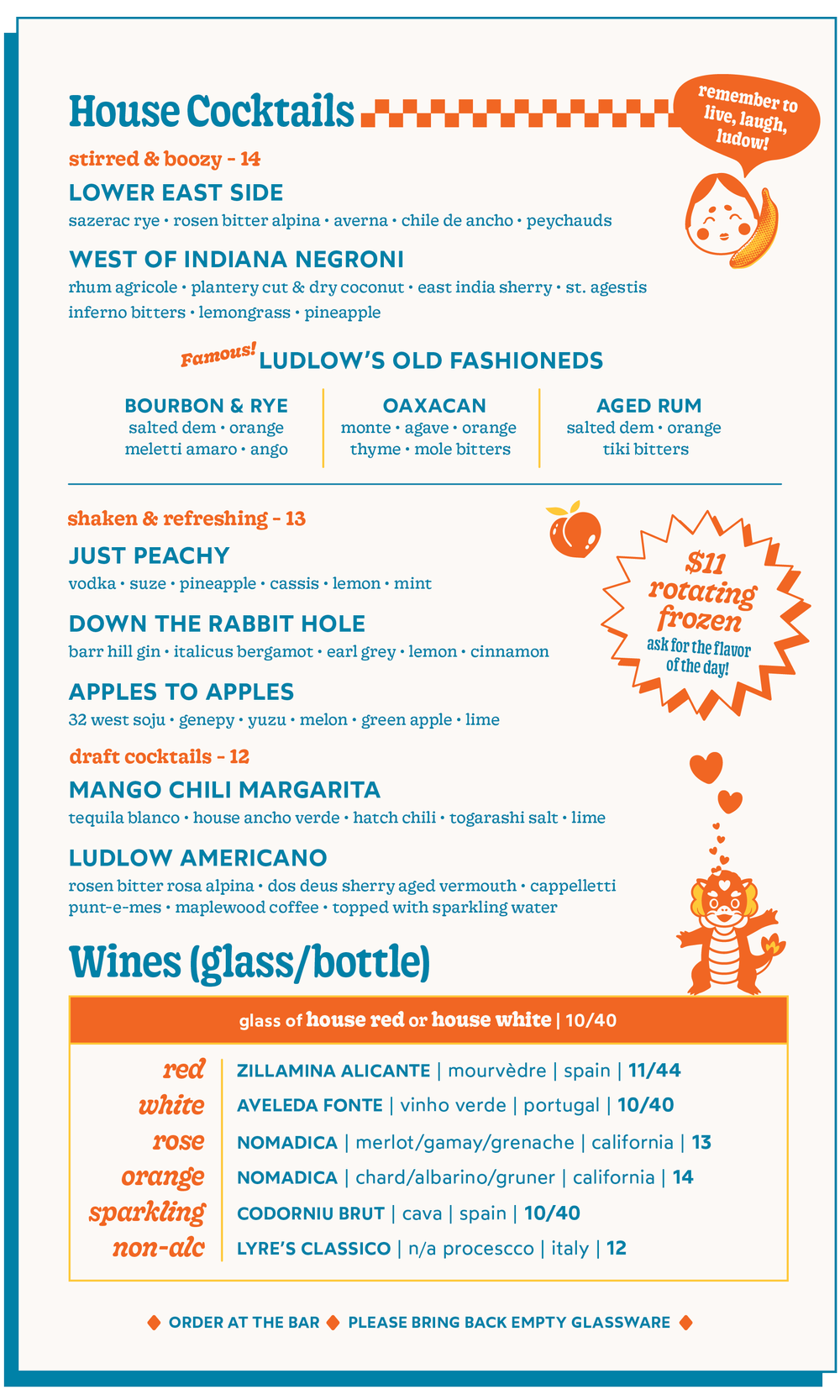 Drink Menu — Ludlow Liquors