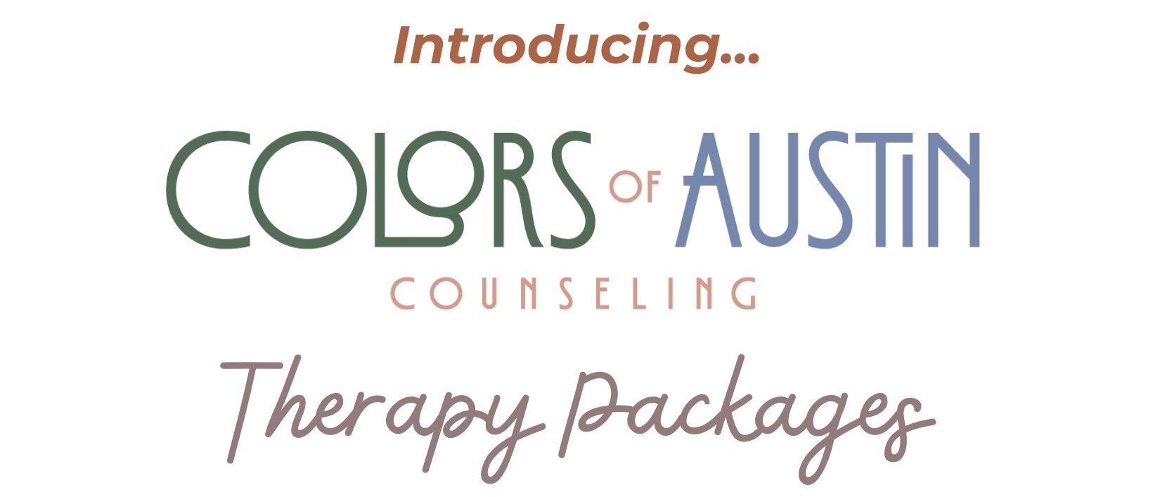 Therapy Packages — Colors of Austin Counseling