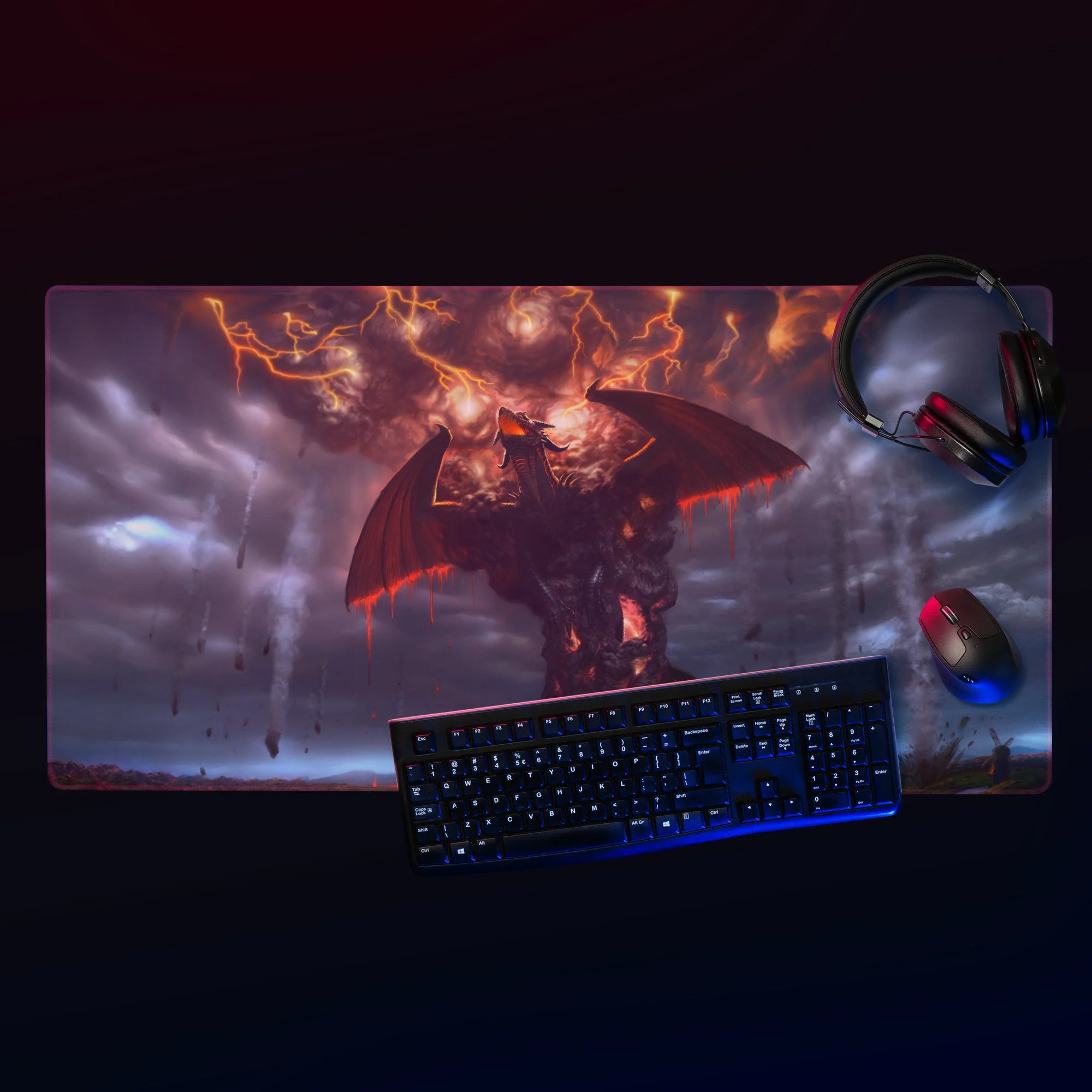 Spirit Dogs Gaming Mouse Pad — Joe Slucher Fantasy and Sci-Fi Art