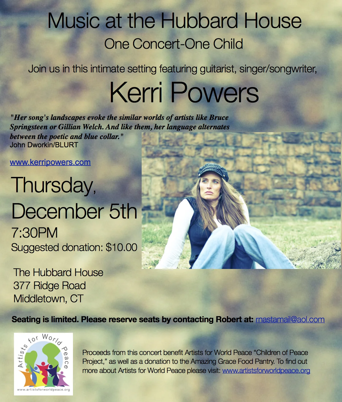 One Concert One Child — Artists for World Peace