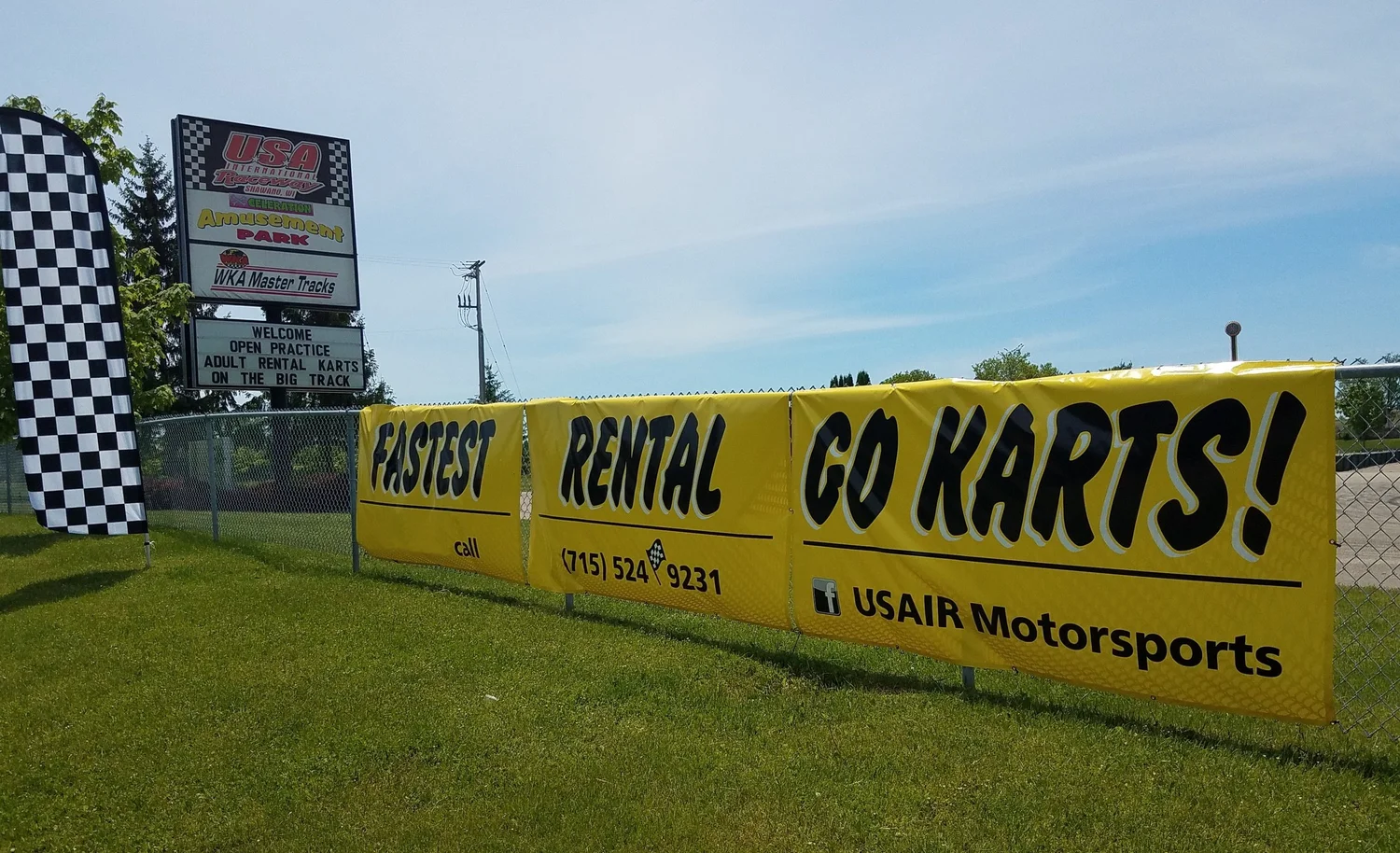 GO-KART RENTALS — USAIR Motorsports Raceway