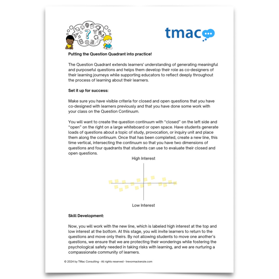 Question Routines — Trevor MacKenzie