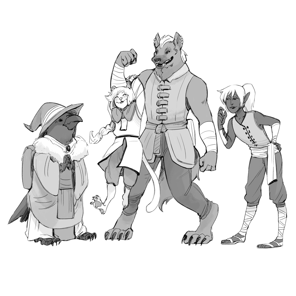 DnD Characters (Various) — Portfolio of E. Edwards