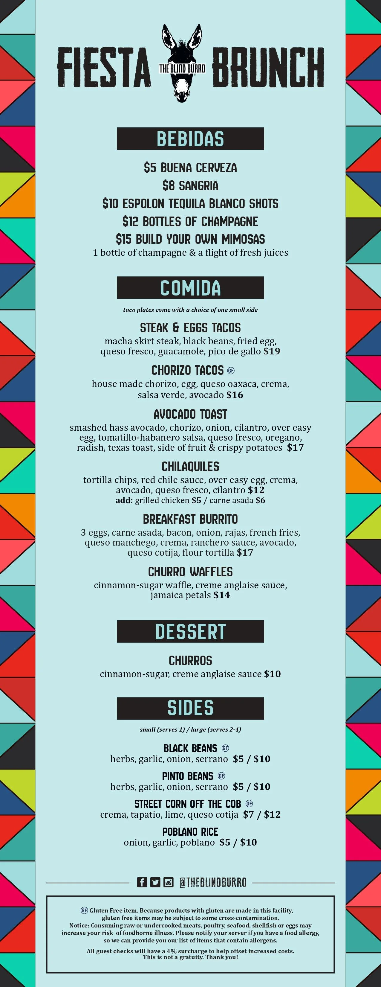 Menu - QR — The Blind Burro