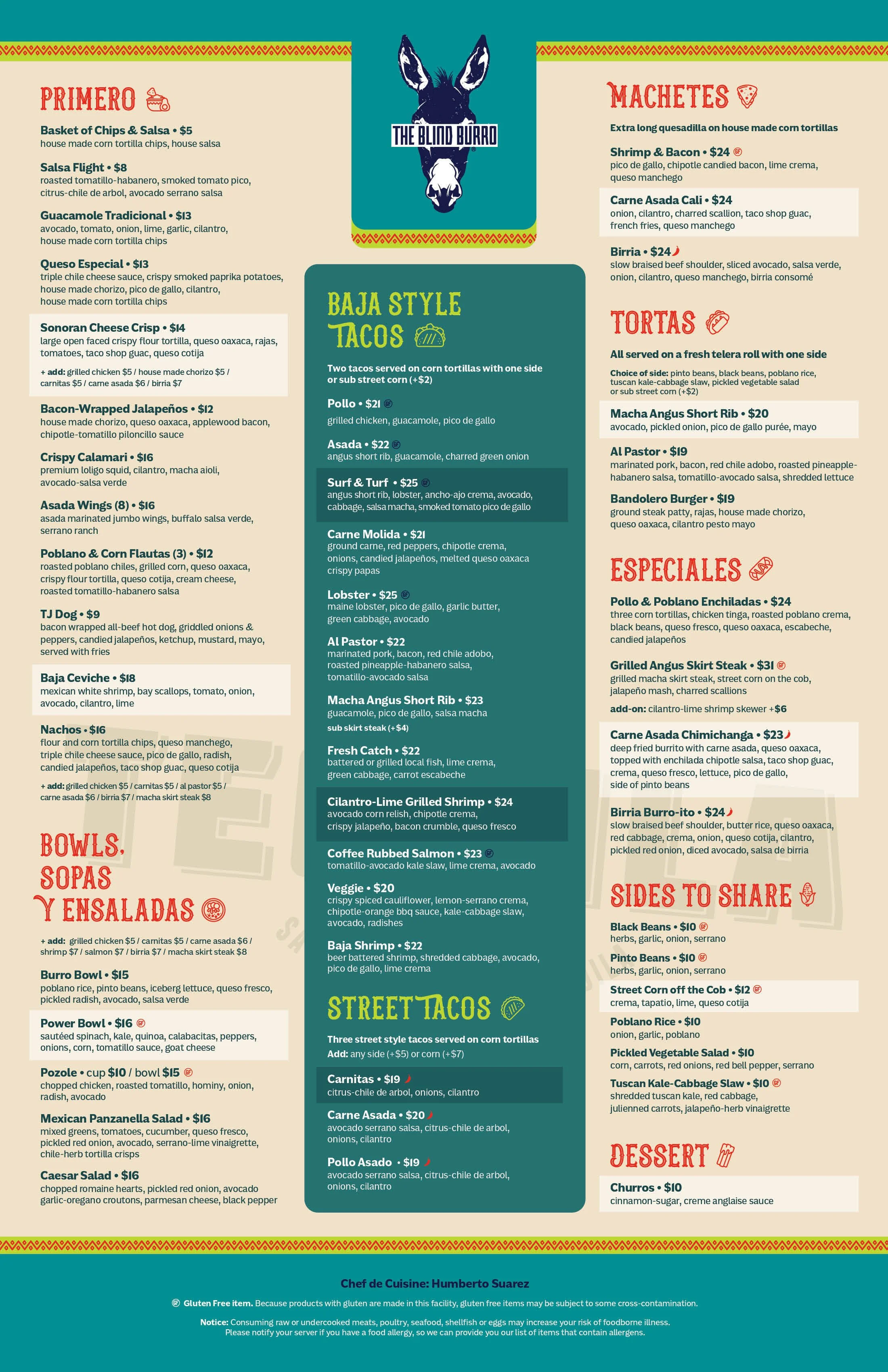 Menu - QR — The Blind Burro