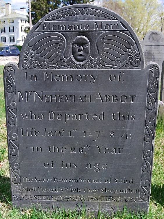 1st BURIAL GROUND, 1650 — North Andover Historical Society