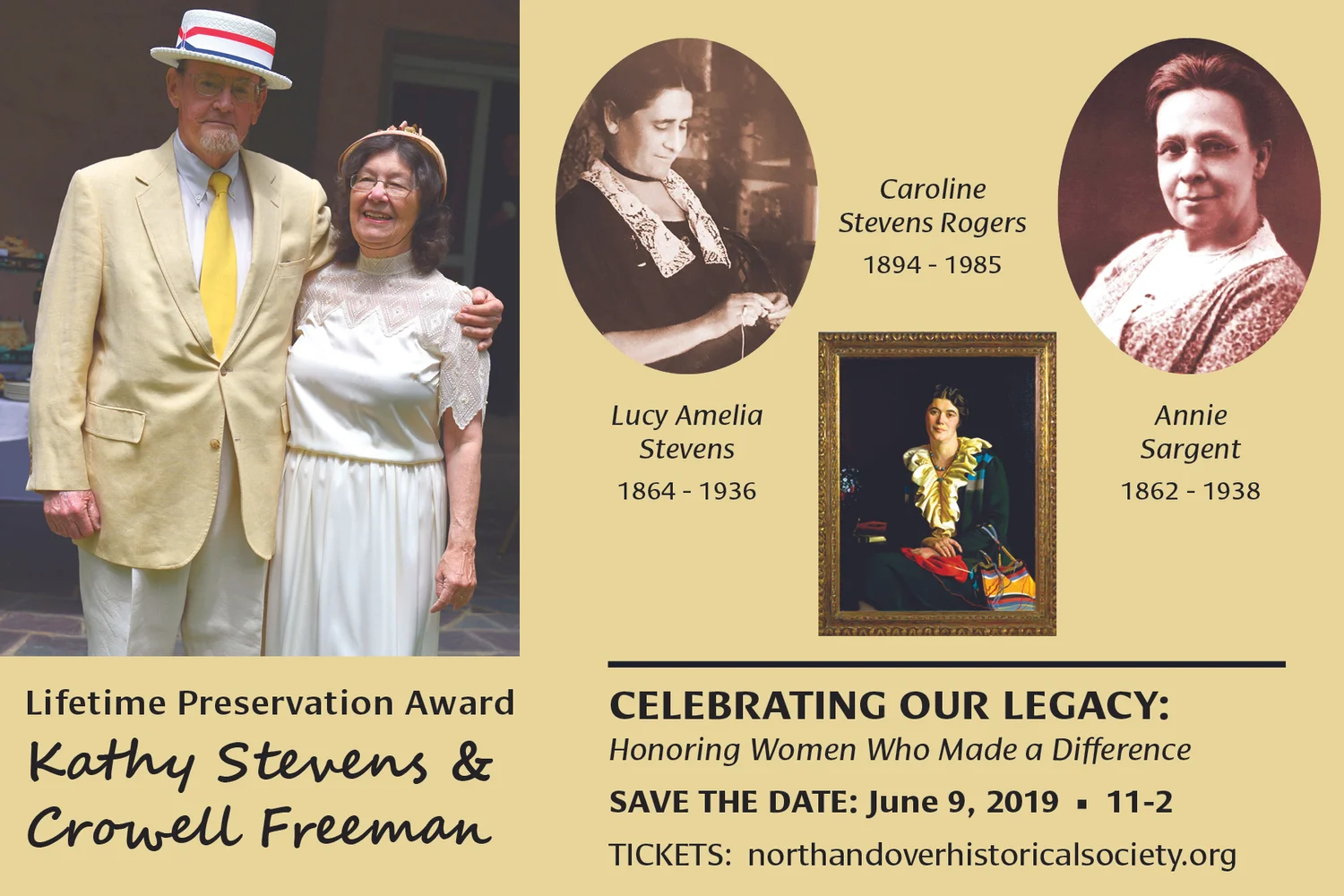 Kathy Stevens & Crowell Freeman — North Andover Historical Society