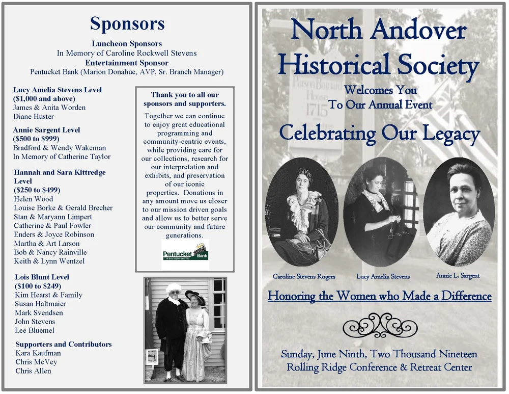 Kathy Stevens & Crowell Freeman — North Andover Historical Society