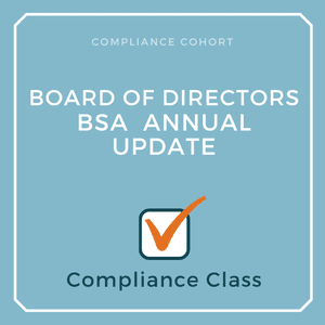 bsa training — Compliance Cohort