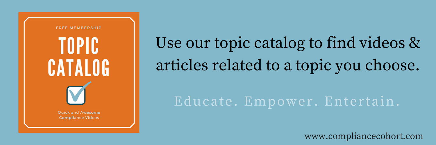 Topic Catalog — Compliance Cohort