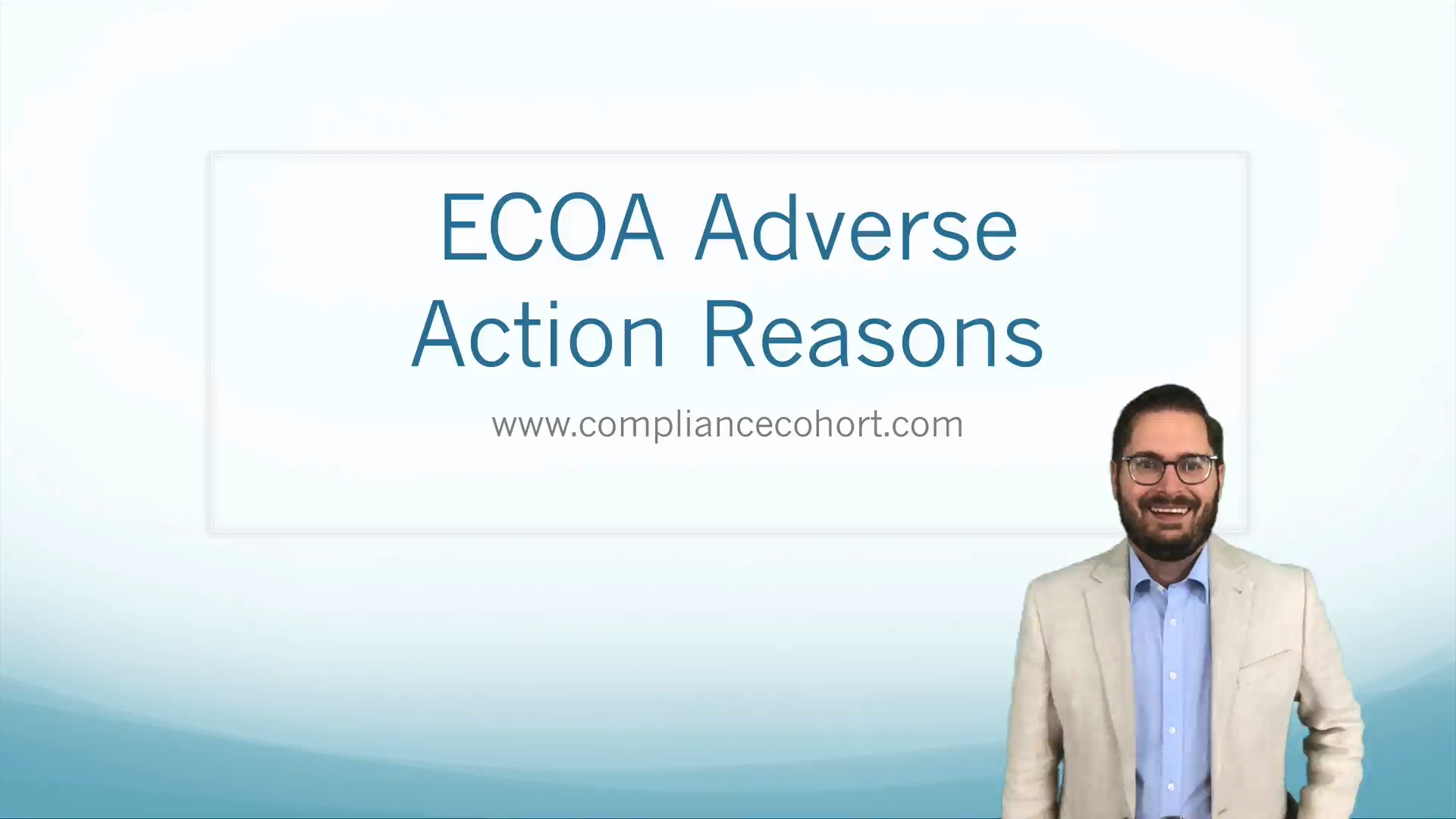 ECOA Adverse Action Reasons Compliance Cohort ecoa-adverse-action-reasons-compliance-cohort