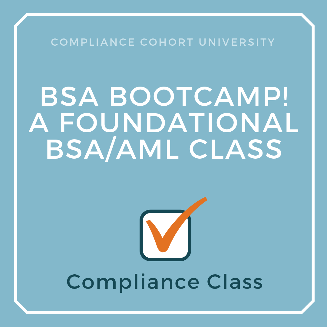 bsa training — Compliance Cohort