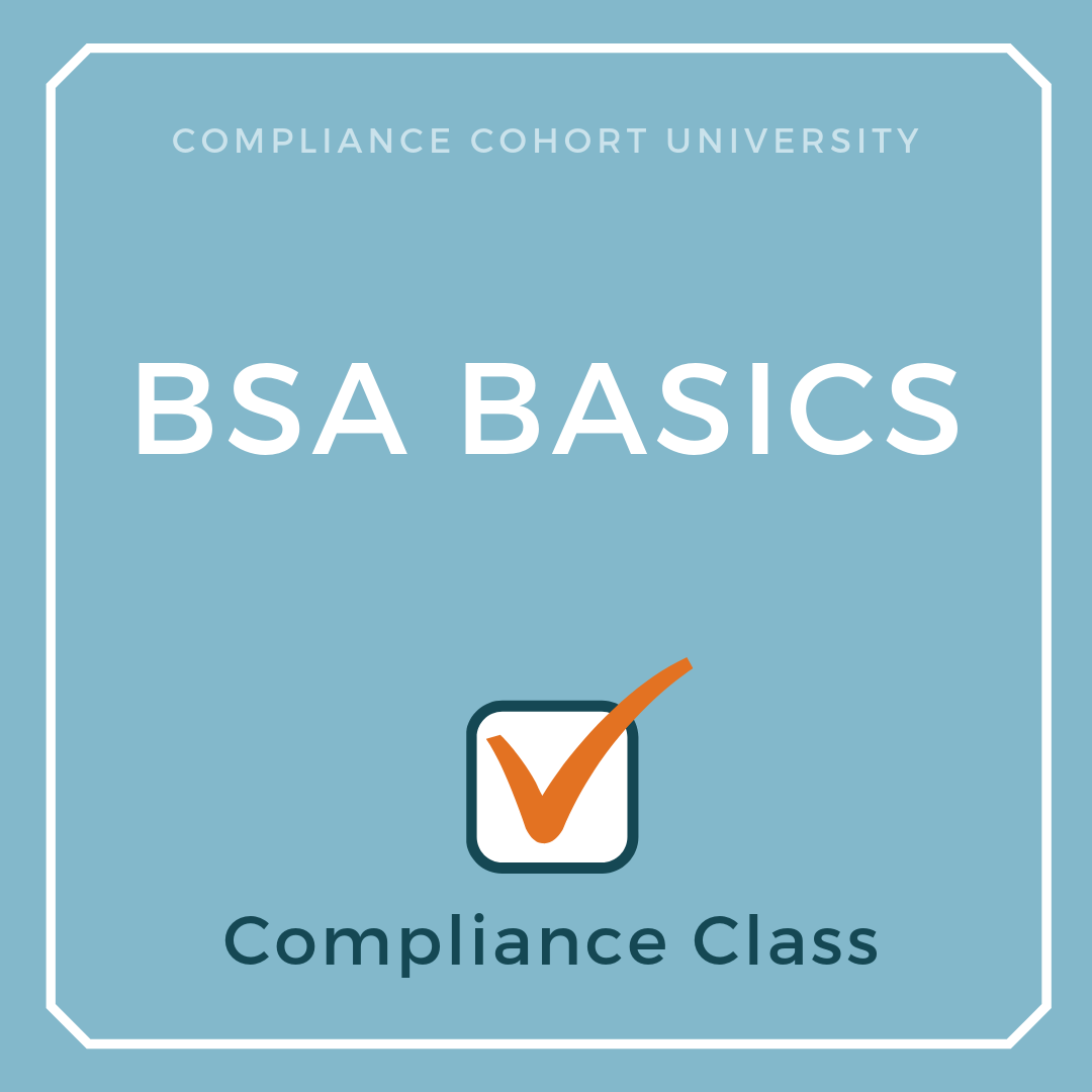 bsa training — Compliance Cohort