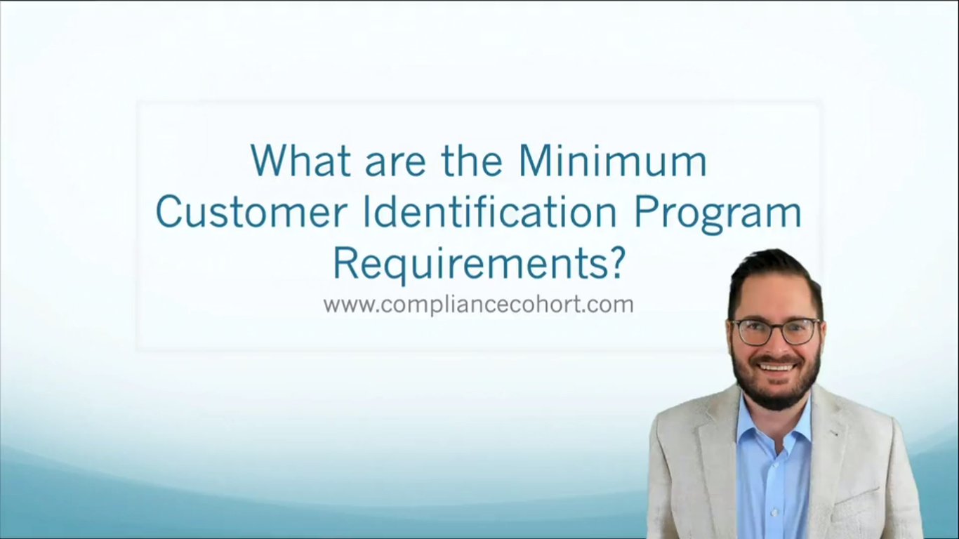 VIDEO: Minimum CIP Requirements — Compliance Cohort