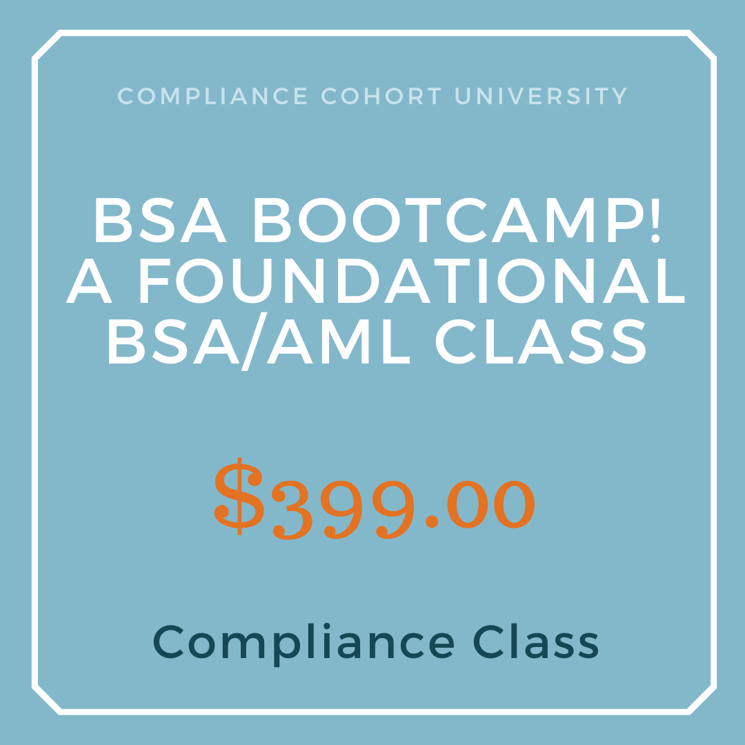 Video Webinar: BSA Bootcamp! — Compliance Cohort