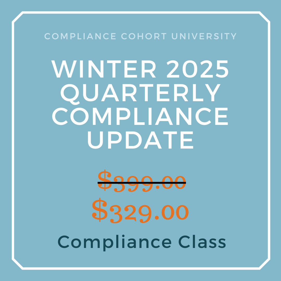 Winter 2025 Quarterly Compliance Update — Compliance Cohort